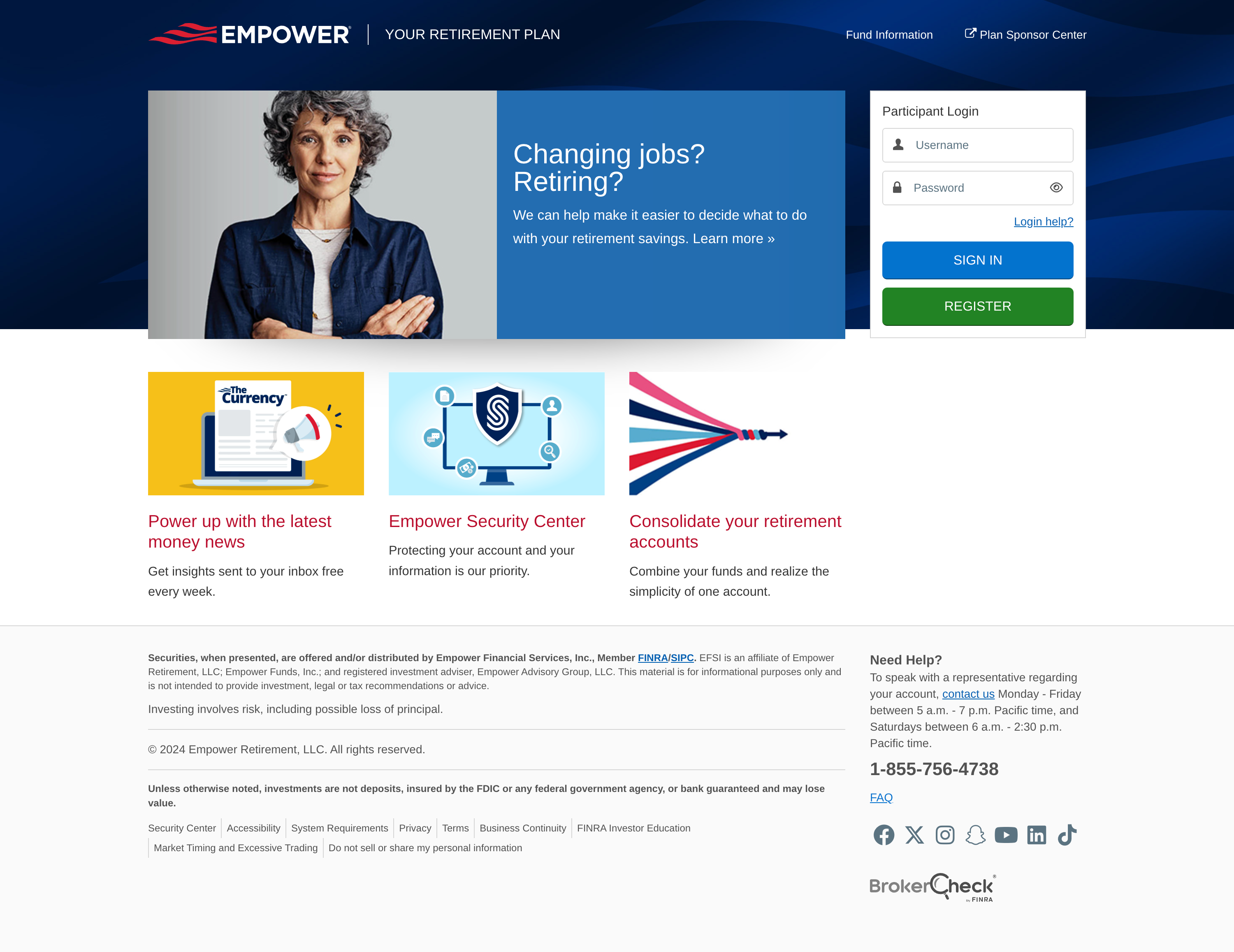 Enroll in the Self-Service option - FBC