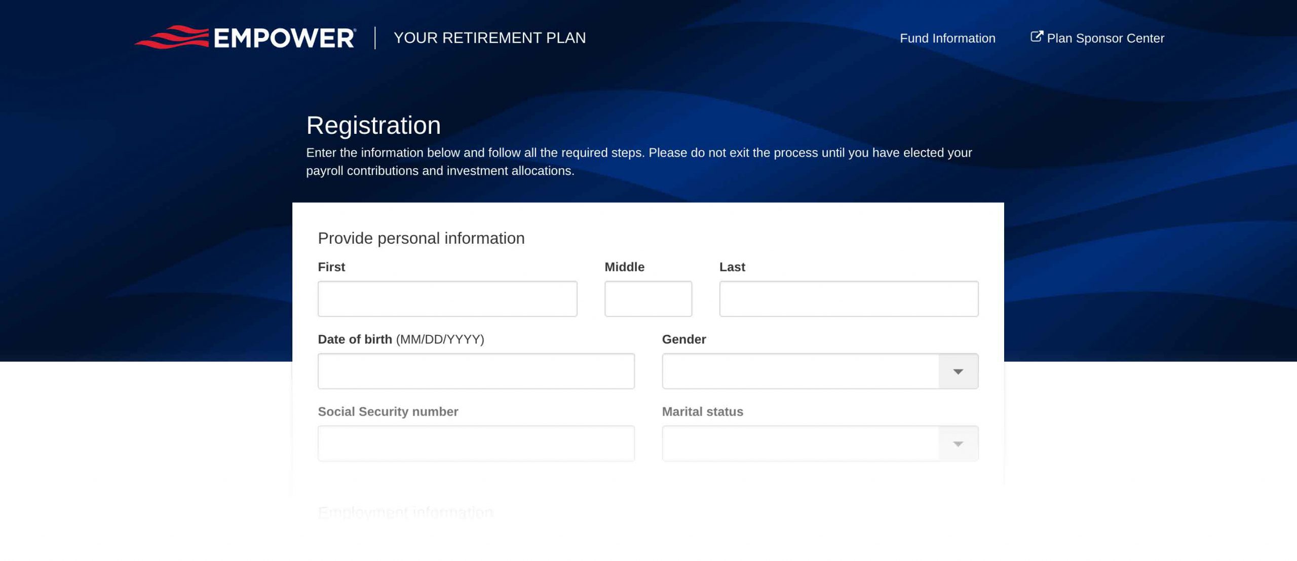Enroll in the Self-Service option - FBC